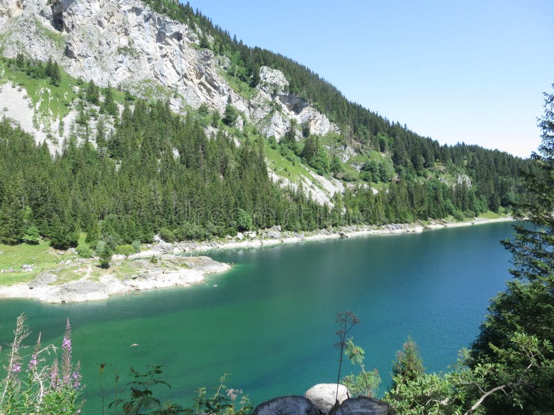 Lac Tannay stock photo. Image of green, mountain, hill - 33023952