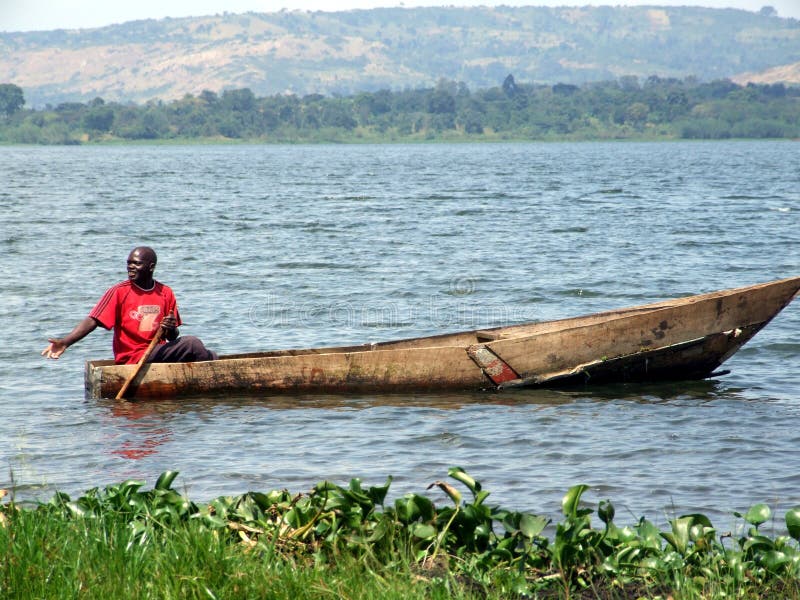Le Lac Victoria à Jinja En Ouganda Image stock - Image du désert ...