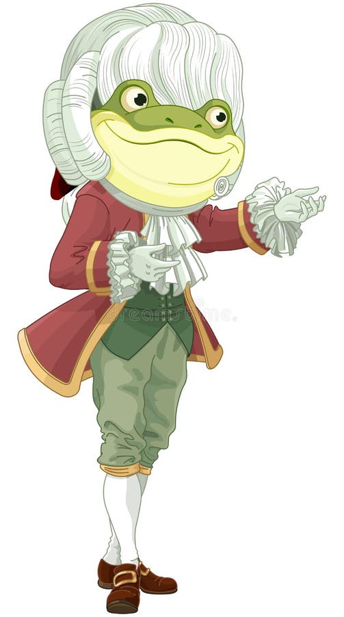 Lacaio Frog ilustração do vetor. Ilustração de realeza - 95150694