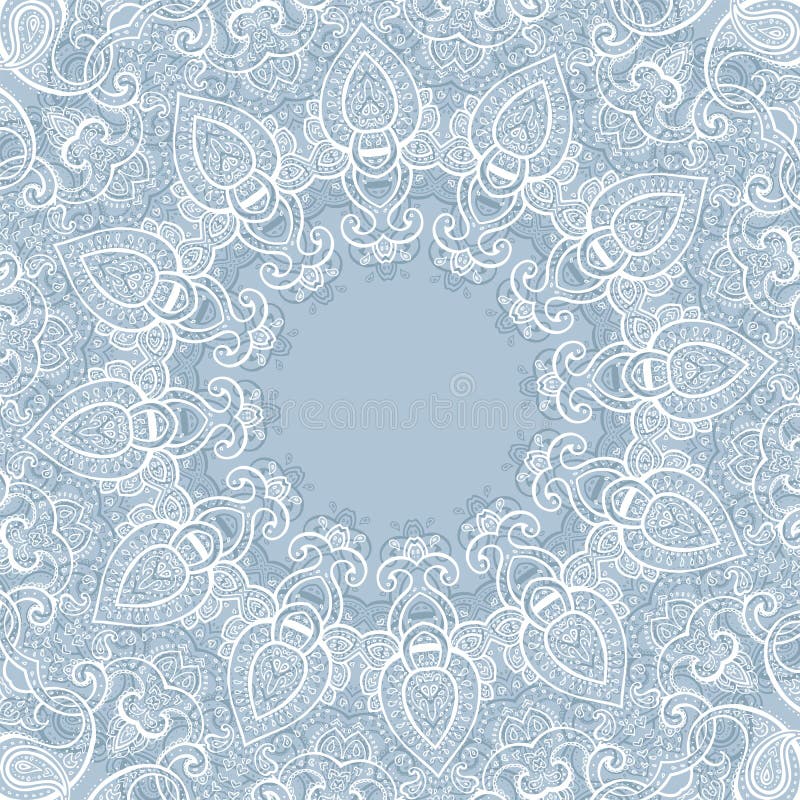 Crochet lace mandala. stock illustration. Illustration of decoration ...