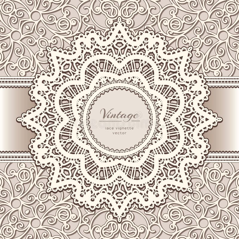 Old lace background stock vector. Illustration of fashion - 35642486