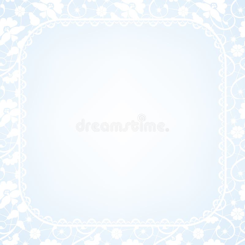Lace on blue background stock vector. Illustration of blue - 53703275