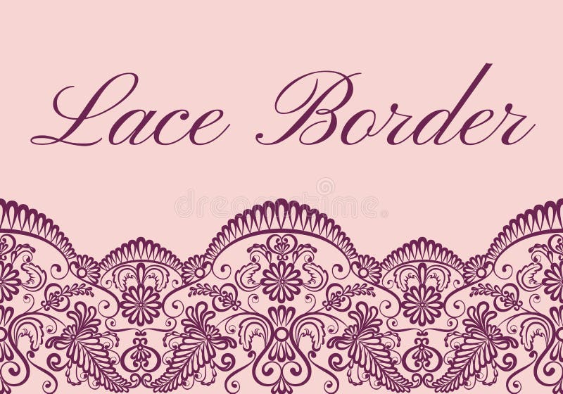 Lace border card stock vector. Illustration of decorative - 140471397