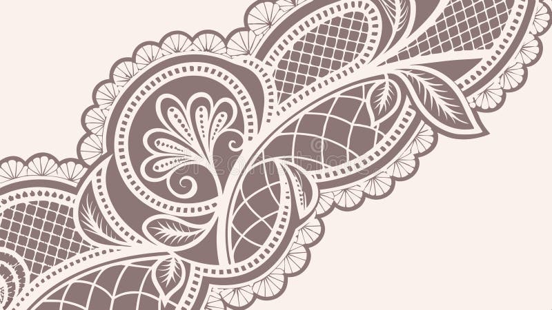 Lace Border Design, Delicate Lace, and Ornamental Edge Vector Design ...