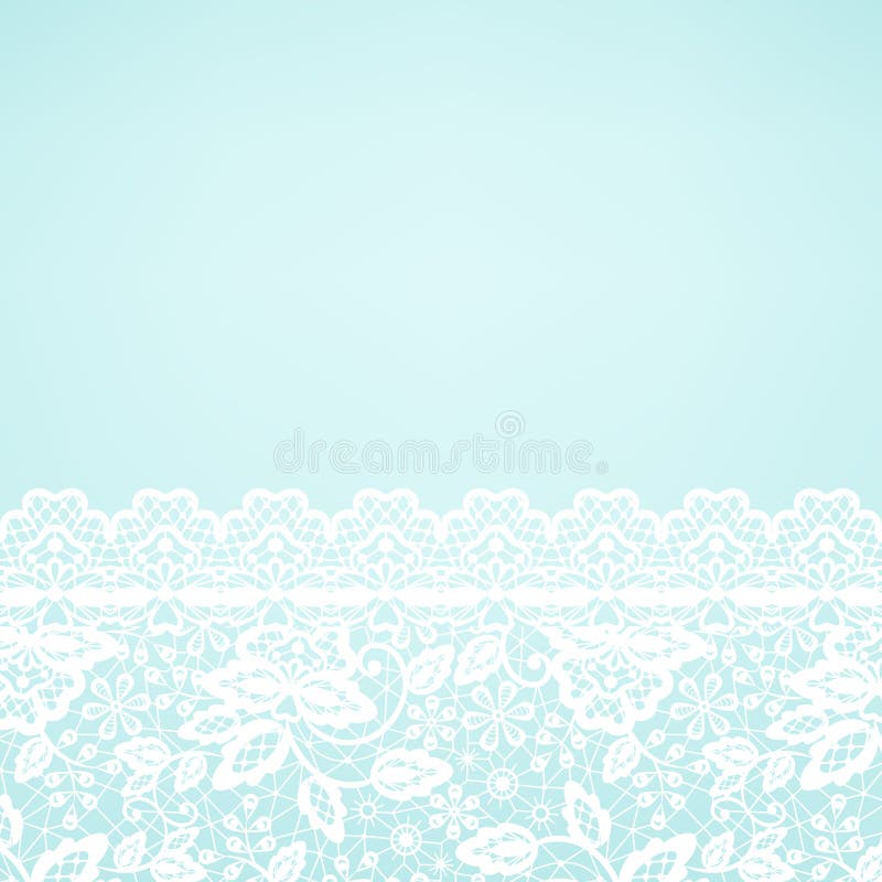 Lace Border on Green Background Stock Vector - Illustration of frame ...