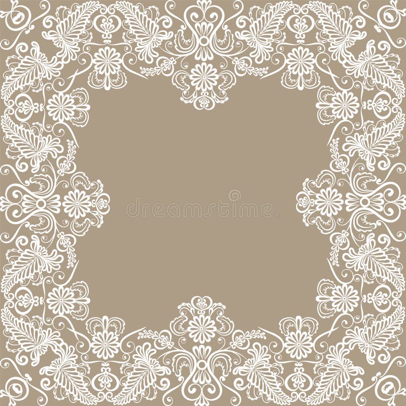 Lace border stock vector. Illustration of curves, congratulations ...