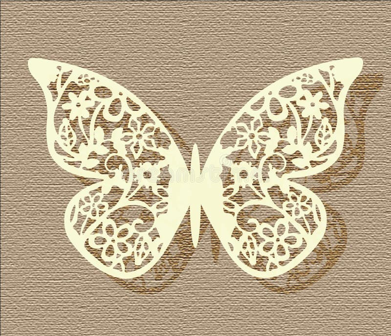 Butterfly lace. stock vector. Illustration of drawn, antique - 42314659