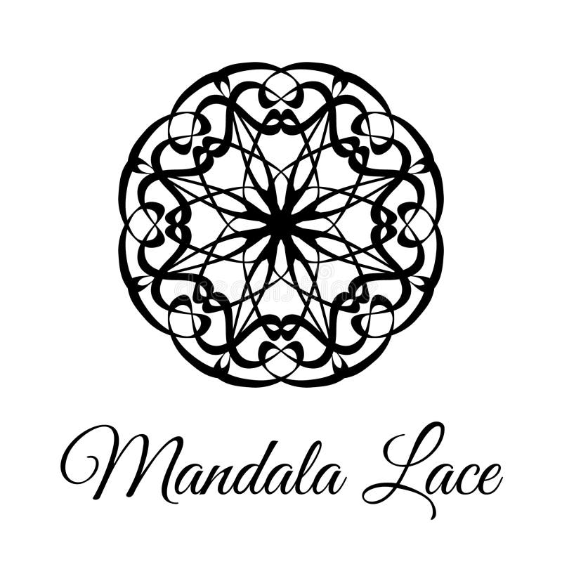 Lace Calligraphy Logo stock vector. Illustration of vintage - 364493865