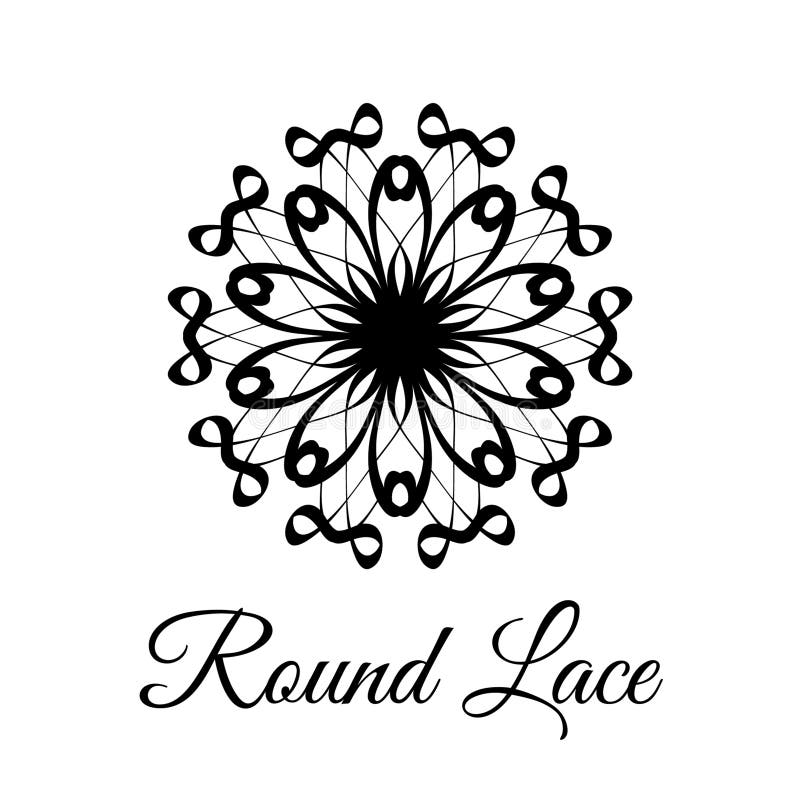 Lace Calligraphy Logo stock vector. Illustration of floral - 364493913