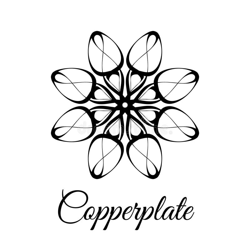 Lace Calligraphy Logo stock vector. Illustration of line - 364493893