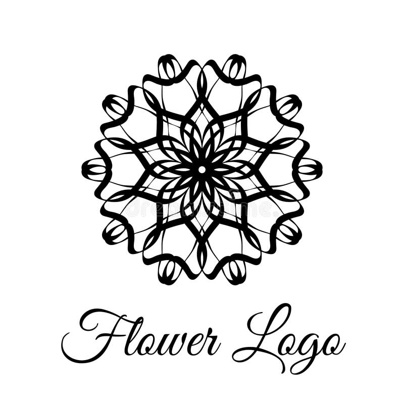 Lace Calligraphy Logo stock vector. Illustration of element - 364493931