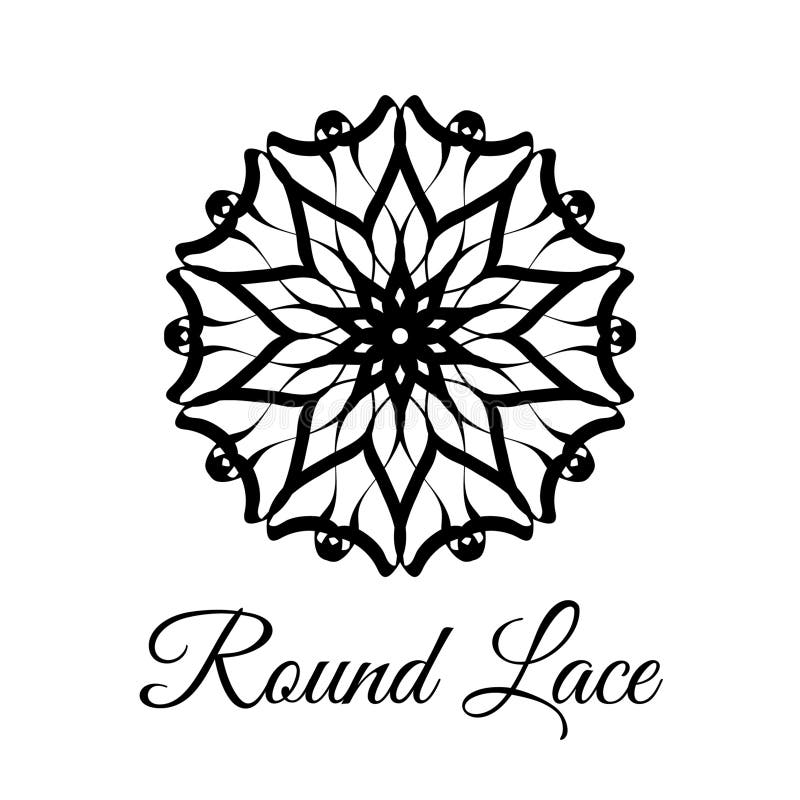 Lace Calligraphy Logo stock vector. Illustration of element - 364493937