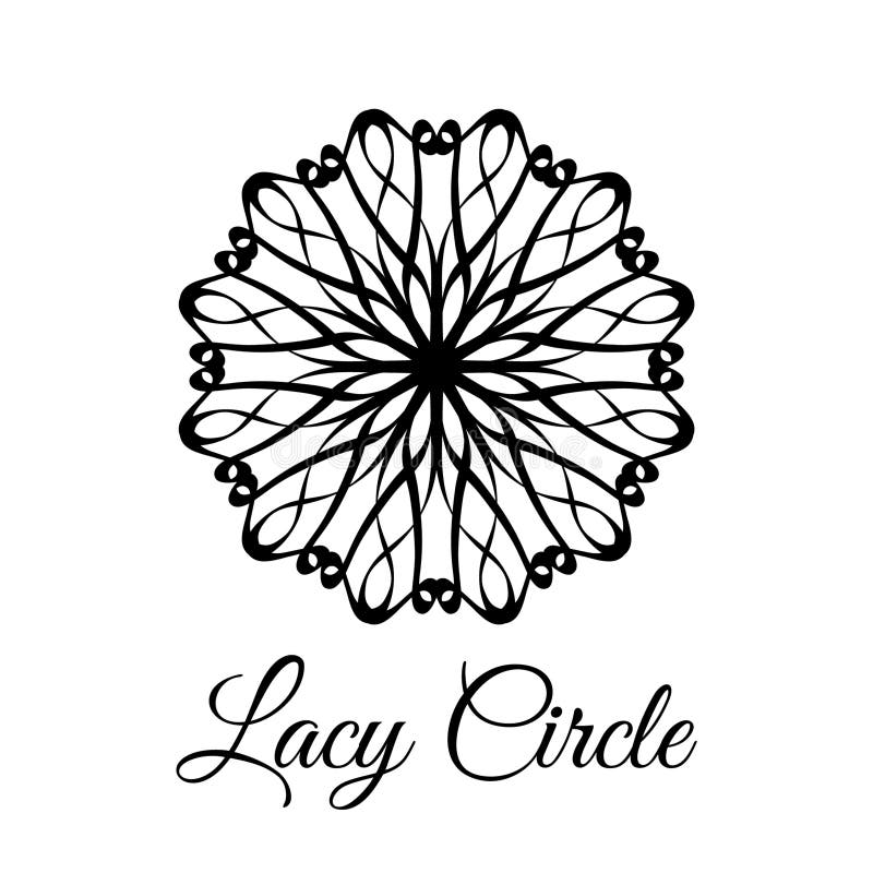 Lace Calligraphy Logo stock vector. Illustration of decoration - 364493969