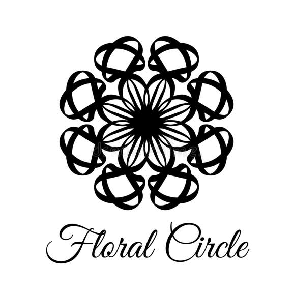 Lace Calligraphy Logo stock vector. Illustration of black - 364494027