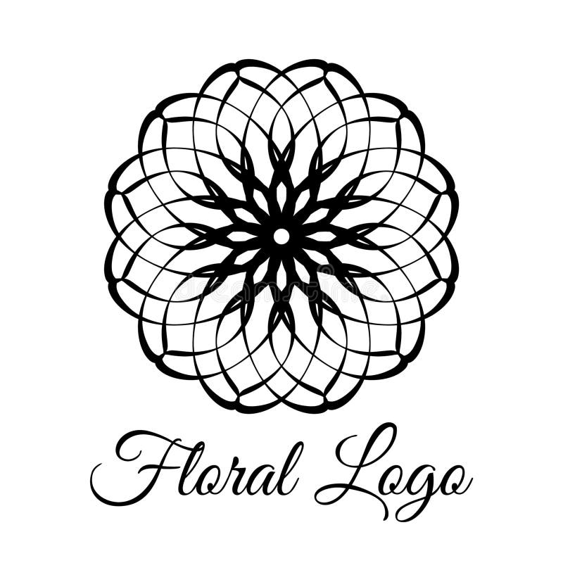 Lace Calligraphy Logo stock vector. Illustration of business - 364494046