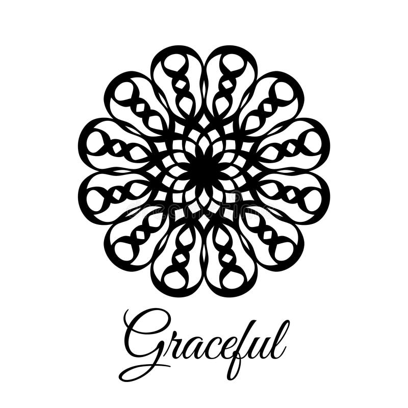 Lace Calligraphy Logo stock vector. Illustration of business - 364494070