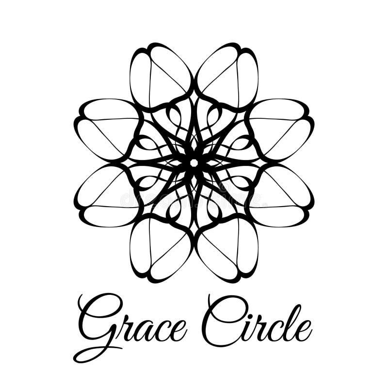 Lace Calligraphy Logo stock vector. Illustration of decoration - 364494101