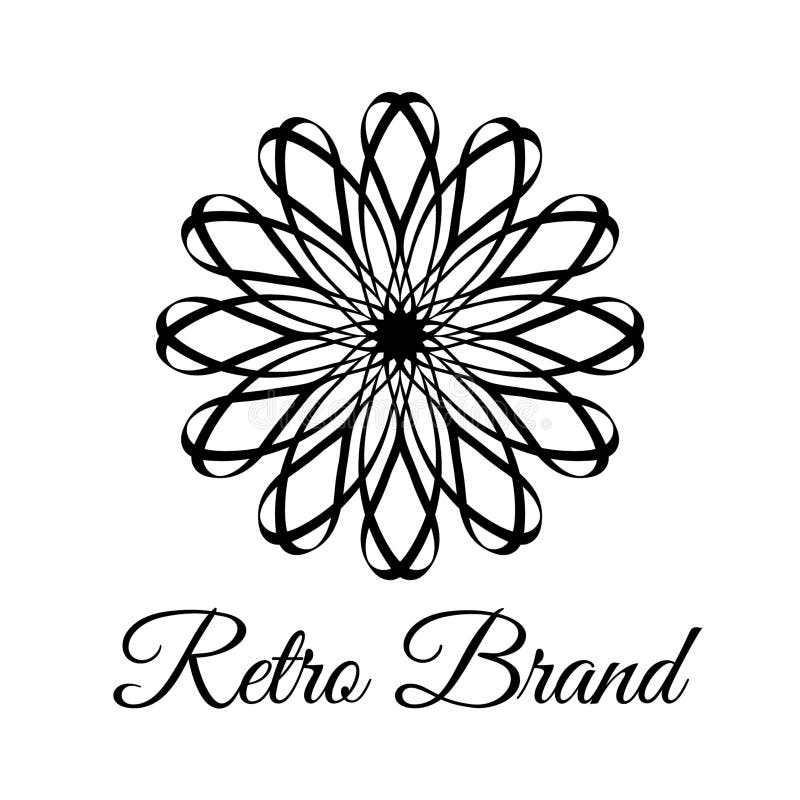 Lace Calligraphy Logo stock vector. Illustration of isolated - 364494147