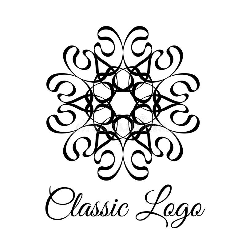 Lace Calligraphy Logo stock vector. Illustration of decoration - 364494218