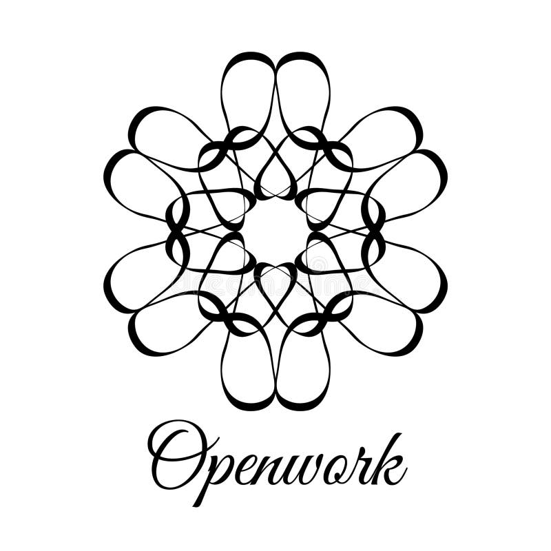 Lace Calligraphy Logo stock vector. Illustration of vintage - 364494231