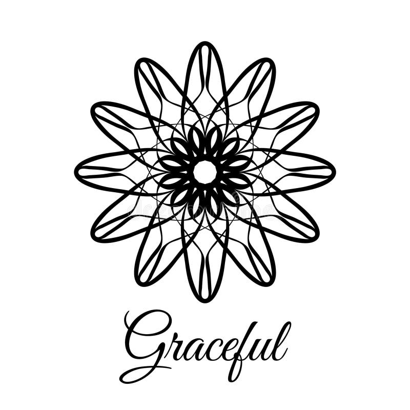 Lace Calligraphy Logo stock vector. Illustration of abstract - 364494251