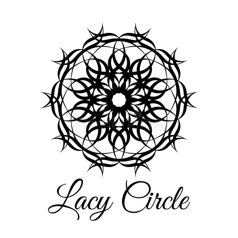 Lace Calligraphy Logo stock vector. Illustration of flower - 364494373