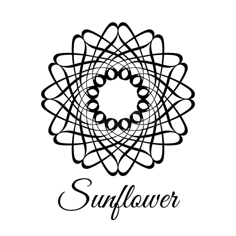 Lace Calligraphy Logo stock vector. Illustration of round - 364494137