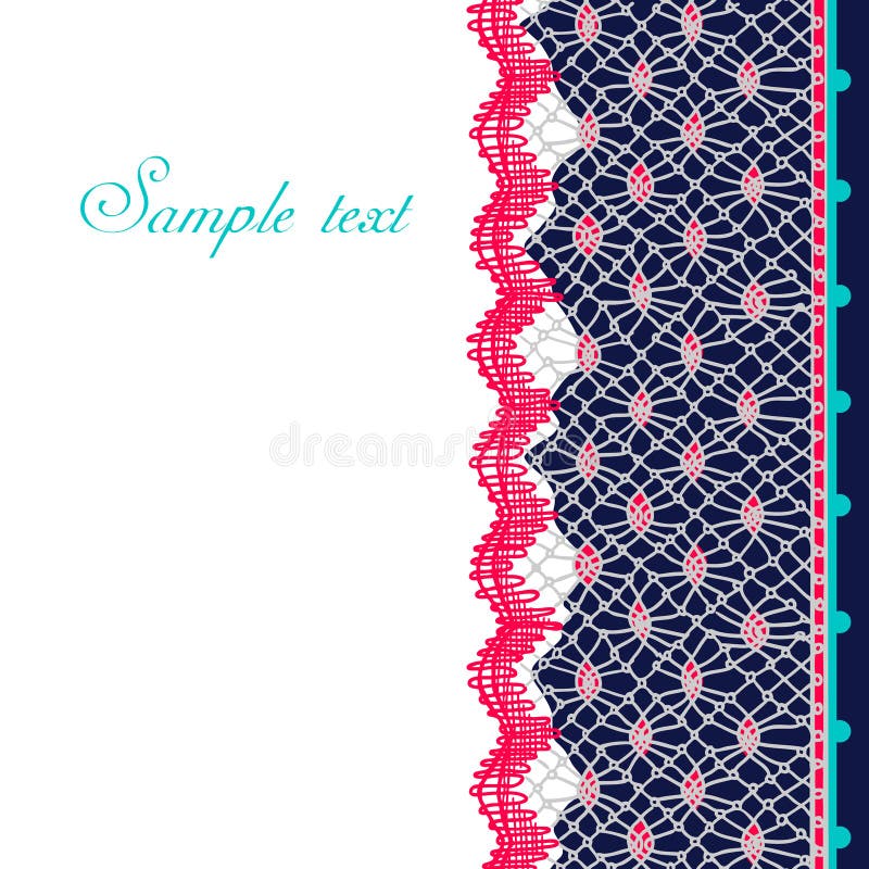 Lace card stock vector. Illustration of background, panel - 25867105