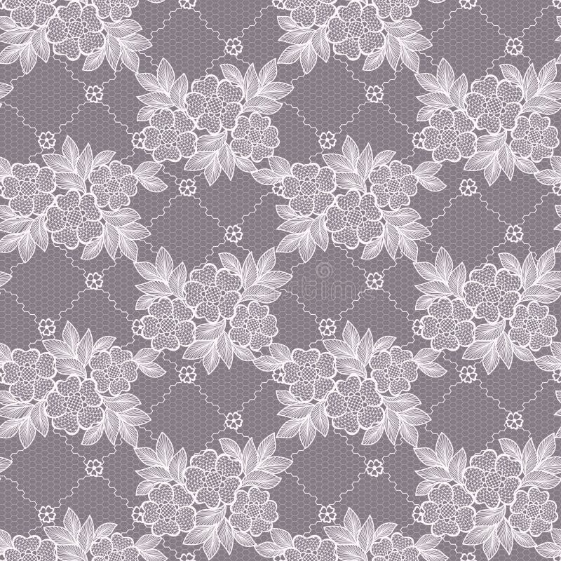 Seamless Floral Lace Pattern Stock Vector - Illustration of feminine ...
