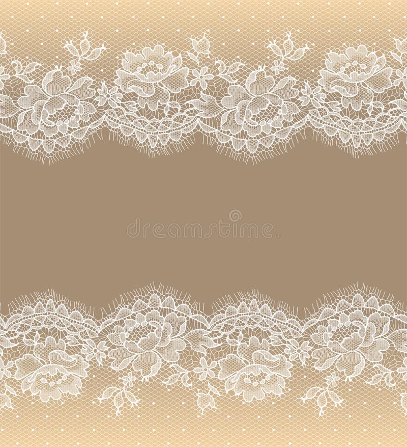 Lace Card. Seamless Pattern. Stock Vector - Illustration of black ...