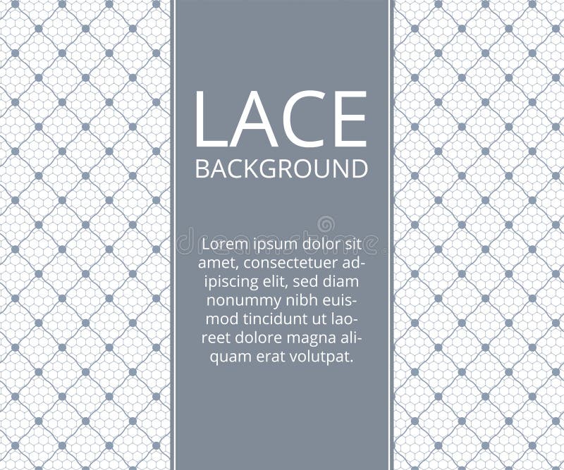 Lace card stock vector. Illustration of mesh, white - 215767374