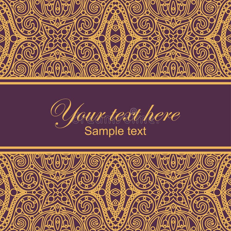 Lace card stock vector. Illustration of deco, creative - 35542305