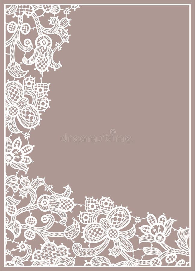 Lace Card. stock vector. Illustration of element, elegance - 59634841