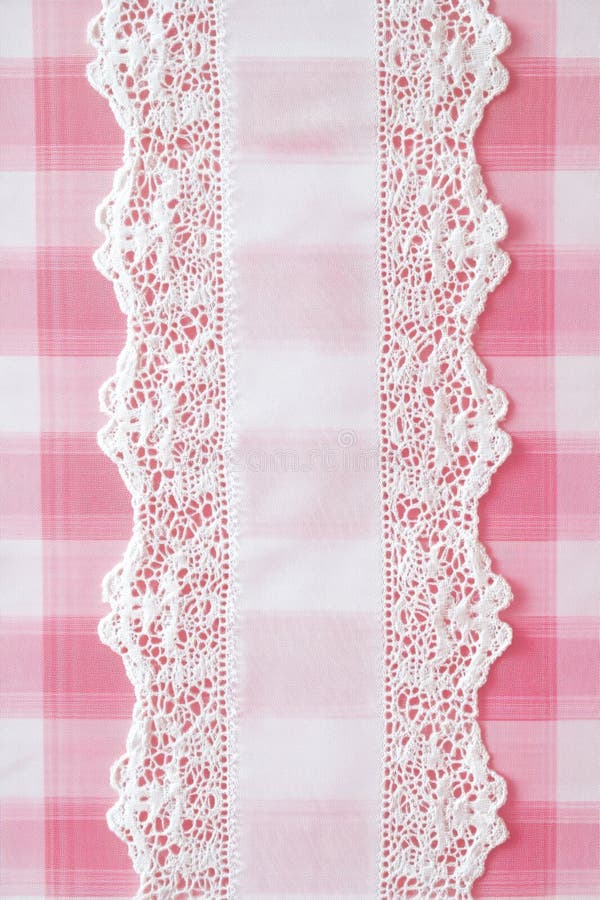 Lace and Checkered Fabric stock photo. Image of apparel - 364518512