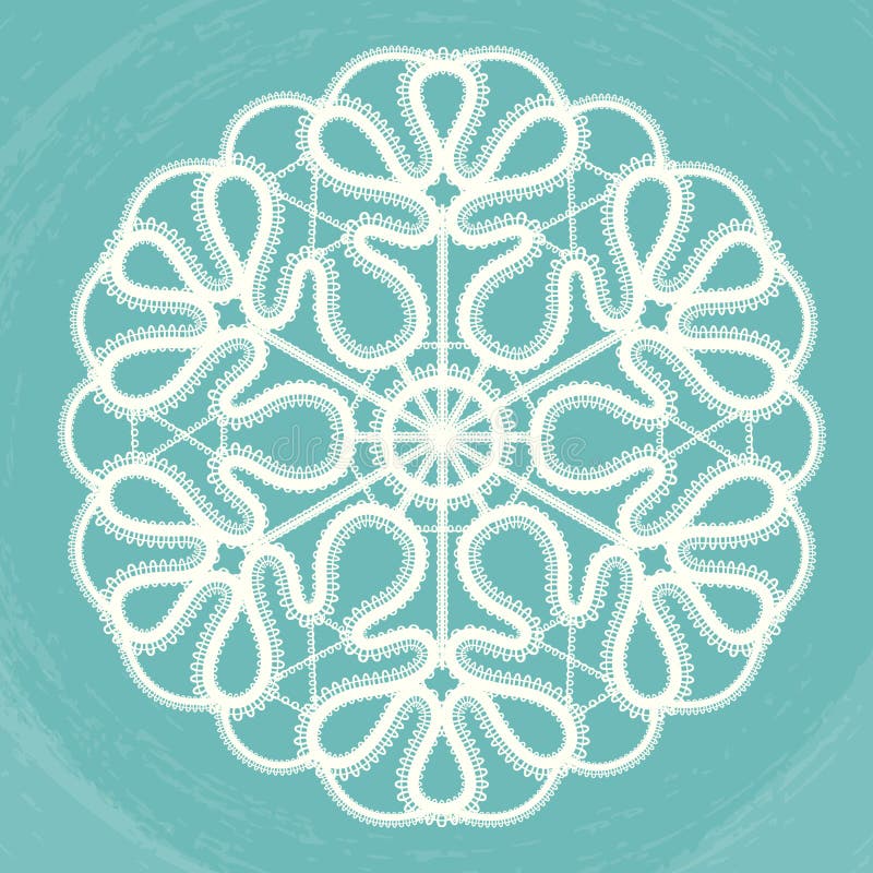 Lace circle stock vector. Illustration of asian, arabic - 63153117