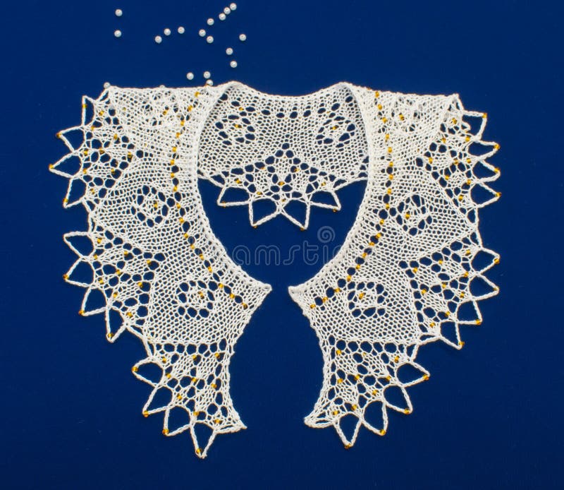 White Collar on Blue Background Stock Image - Image of collar, tied ...