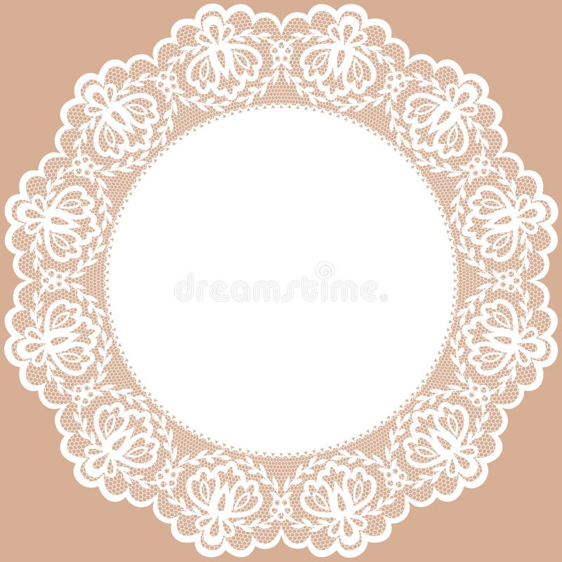 Lace doily stock vector. Illustration of fashion, ornament - 31404272