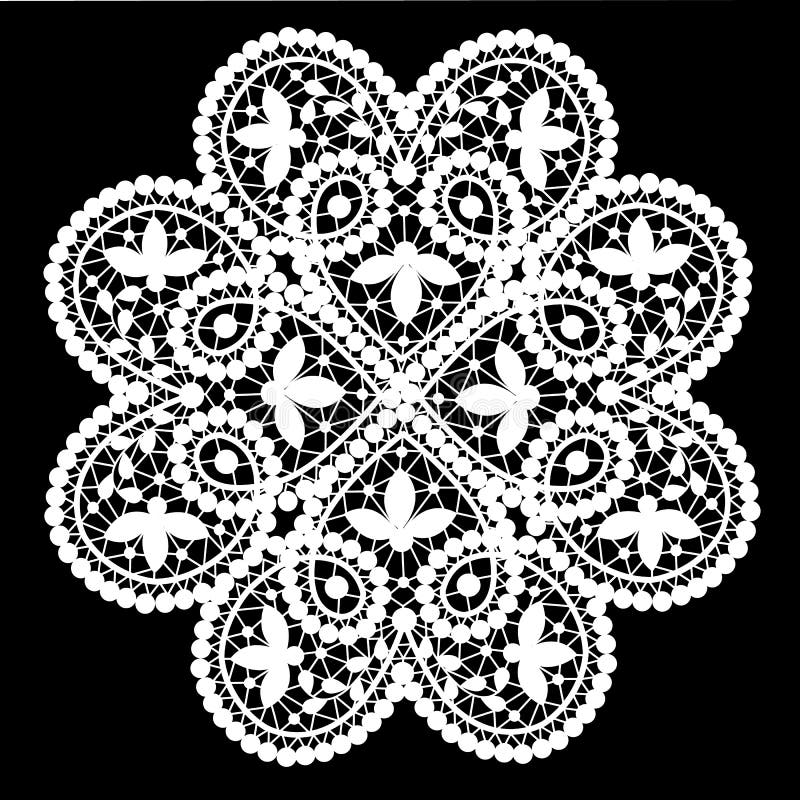 Lace doily stock vector. Illustration of decor, craft - 38868564