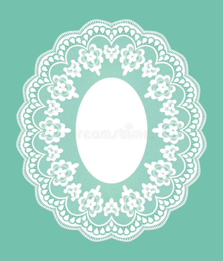 Lace doily stock vector. Illustration of decor, craft - 38868564