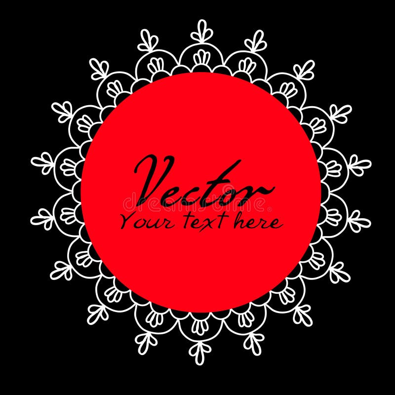 Lace Edge Vector Thread Knitting Stock Vector - Illustration of ...