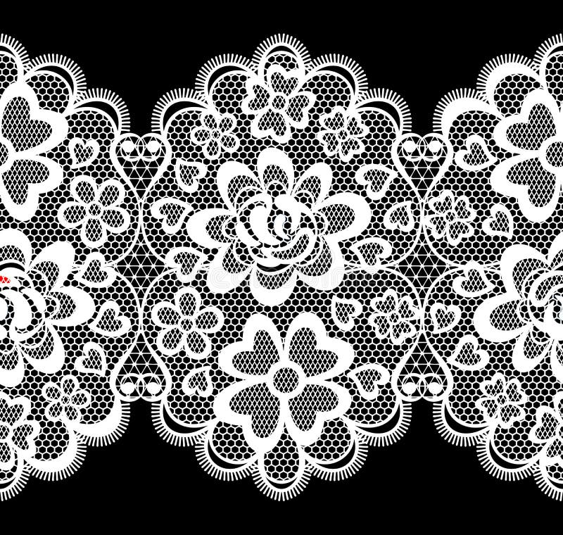 Lace Embroidery Design Elements Stock Vector - Illustration of vector ...