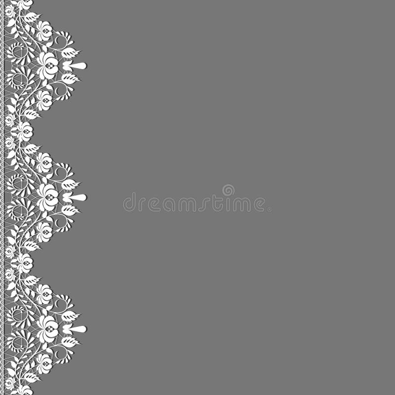 Lace Fabric Seamless Pattern Stock Illustration - Illustration of ...
