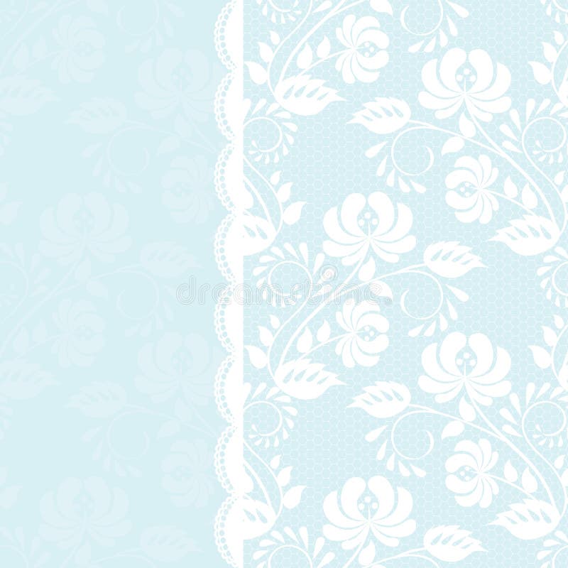 Card with Lace Fabric Background Stock Vector - Illustration of lace ...