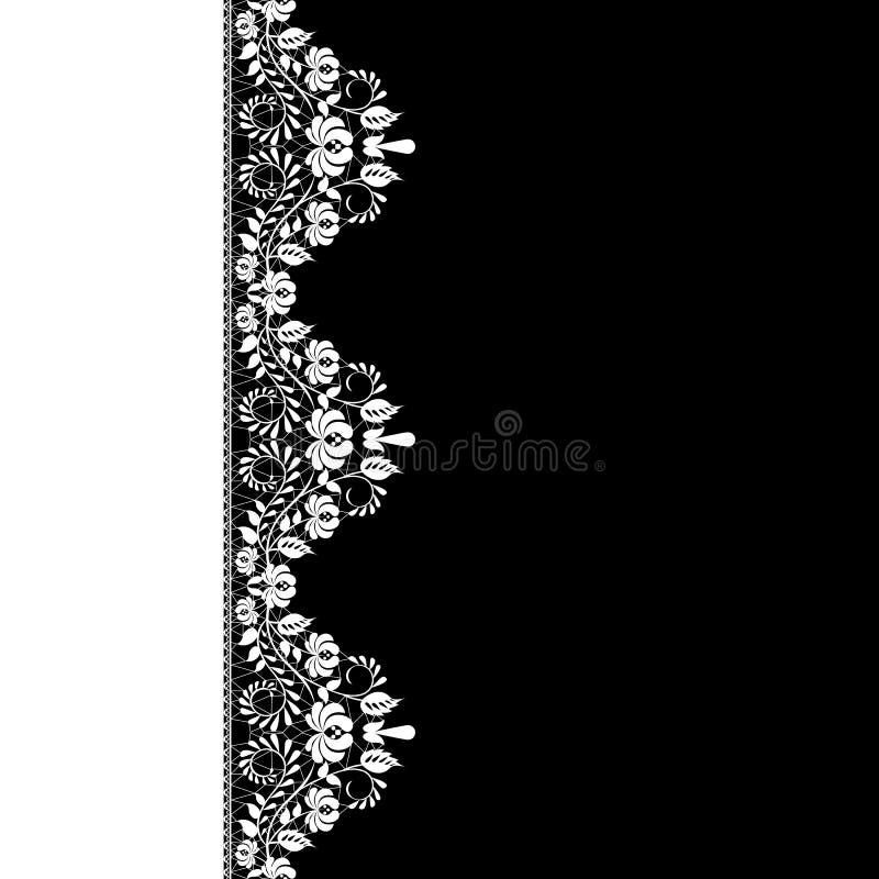 Card with Lace Fabric Background Stock Vector - Illustration of lace ...