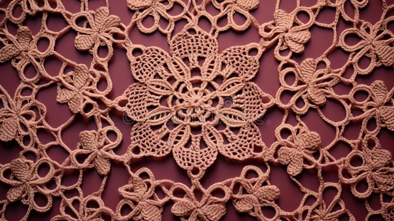 Intricate Delicate Flower Pattern with Traditional European Lacework Style Stock Illustration ...