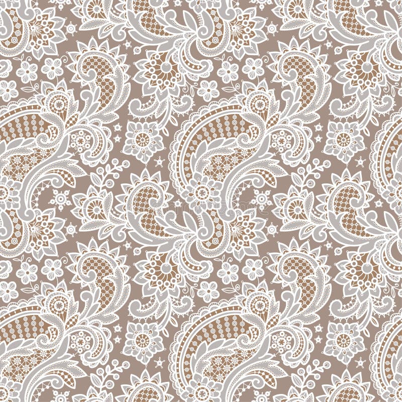 Lace. Floral Seamless Pattern Stock Vector - Illustration of imagery ...