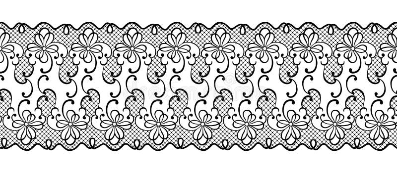 Lace Flowers Decoration Element Stock Vector Illustration Of Design