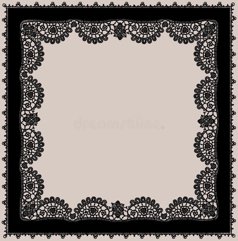 Lace Frame. stock vector. Illustration of love, luxury - 54630972