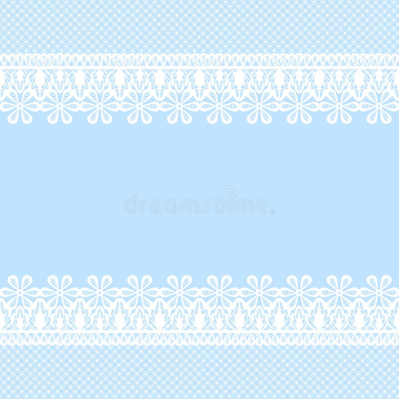 Lace Frame on Blue Background Stock Vector - Illustration of card ...