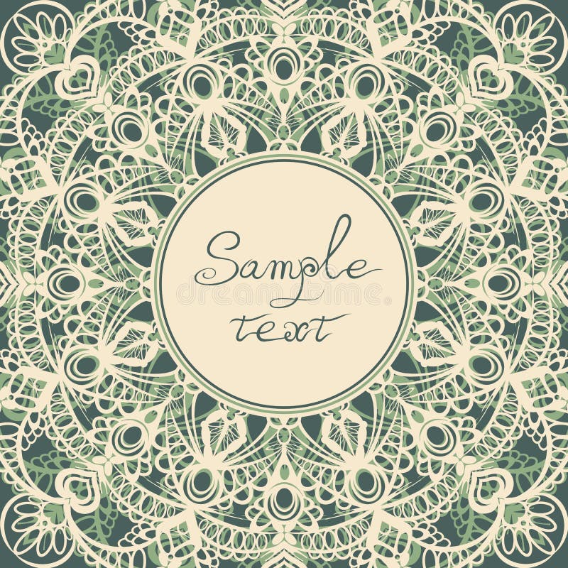 Lace Frame and Ribbons with Bows Stock Vector - Illustration of ...